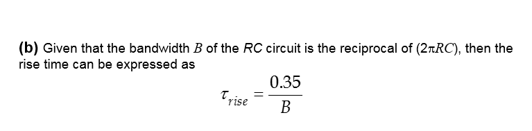 Solved You have the RC circuit shown below with an applied | Chegg.com