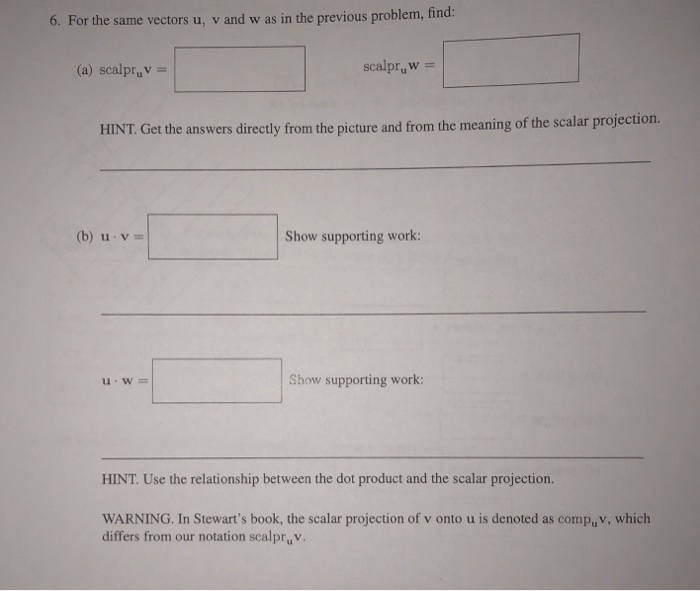 Solved 2. For each pair of vectors in the picture, write the | Chegg.com