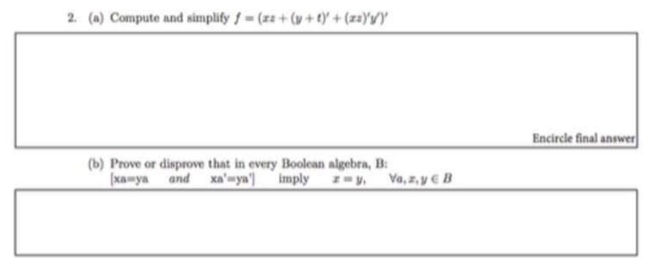 Solved 2. (A) Compute and simplify 1 = (x2 + (x + 1) + (x2) | Chegg.com