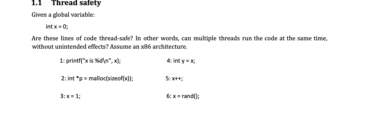 solved-1-1-thread-safety-given-a-global-variable-int-x-0-chegg