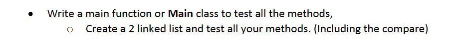 Solved Linked List in Java: Import: Can not use the build | Chegg.com