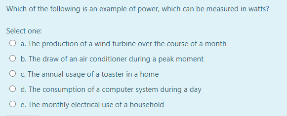 Solved Which of the following is an example of power, which | Chegg.com