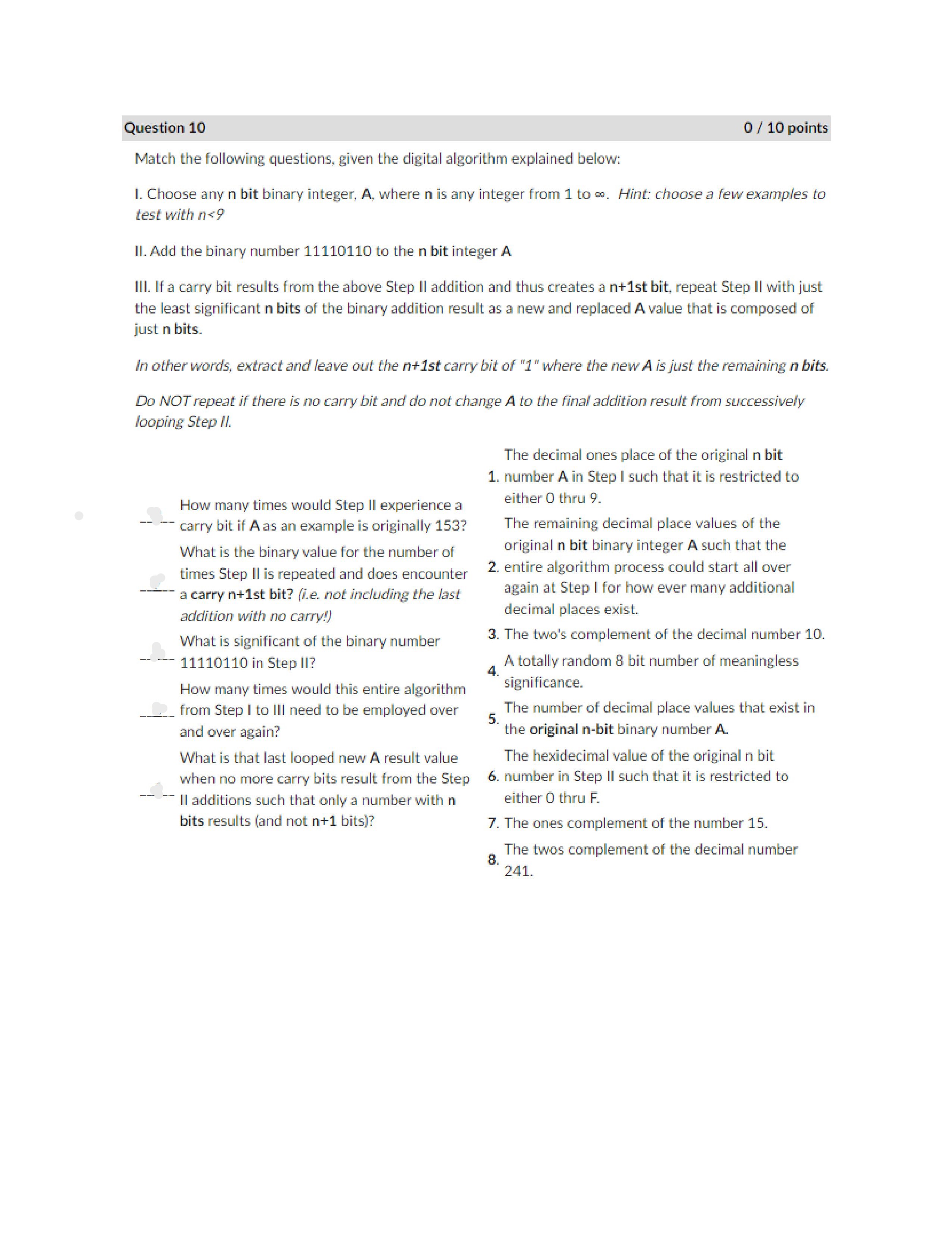 Solved Urgent Help Needed!!!Please macth the 5 ﻿Question on | Chegg.com