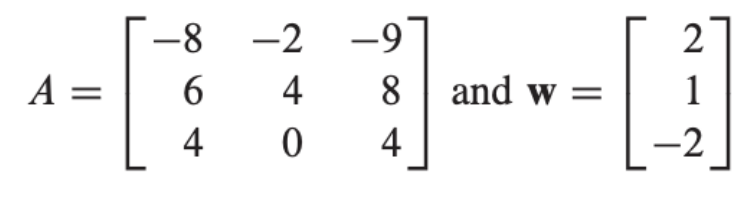 Solved Let Determine if w is in ColA. Is w in Nul A? | Chegg.com
