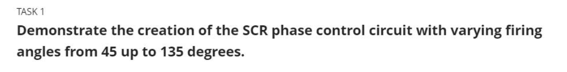 Solved TASK 1 Demonstrate the creation of the SCR phase | Chegg.com