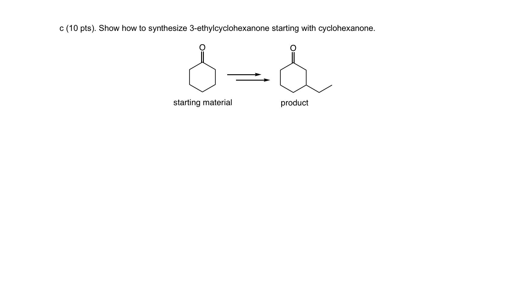 Solved C (10 pts). Show how to synthesize | Chegg.com