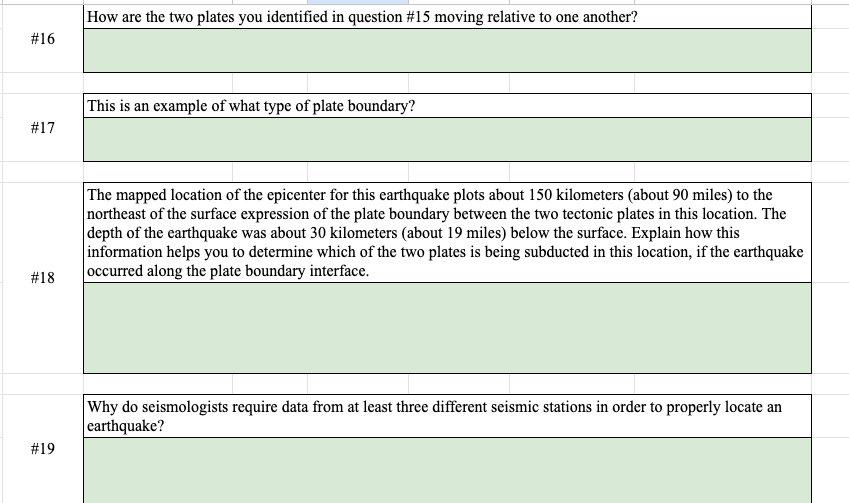 Solved EpicenterOn the map shown in Lab 4 - Earthquake | Chegg.com