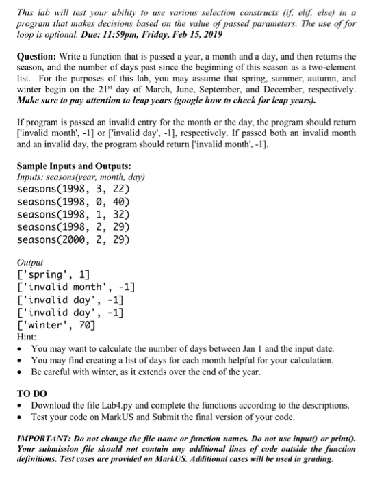 Solved This lab will test your ability to use various | Chegg.com
