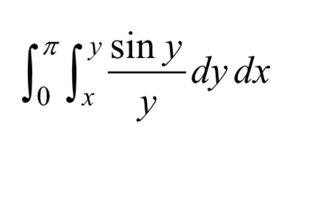 Solved y sin y So Sy sin dy dx y | Chegg.com