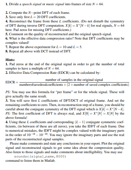 [it Is Digital Signal Processing Lecture Project In