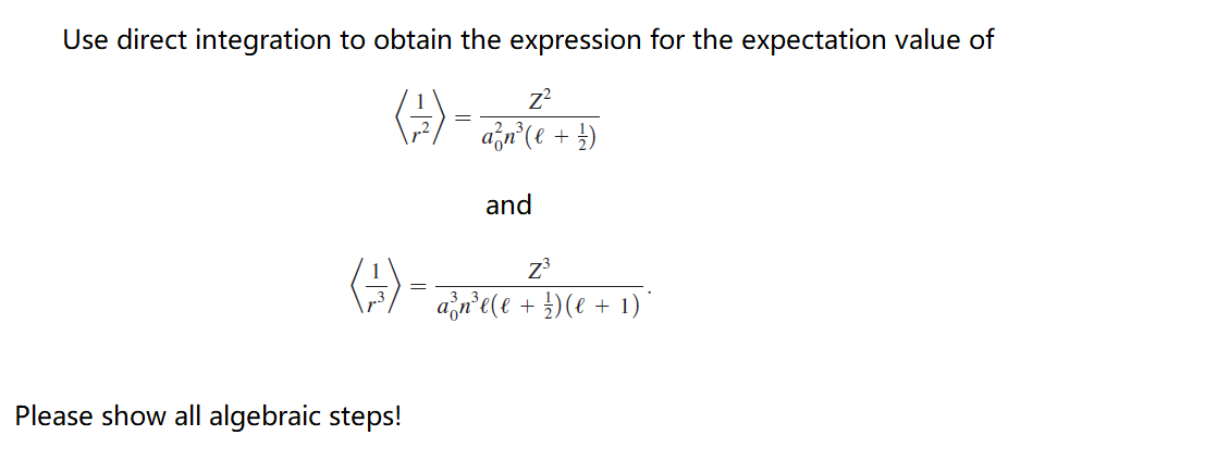 Solved Use direct integration to obtain the expression for | Chegg.com