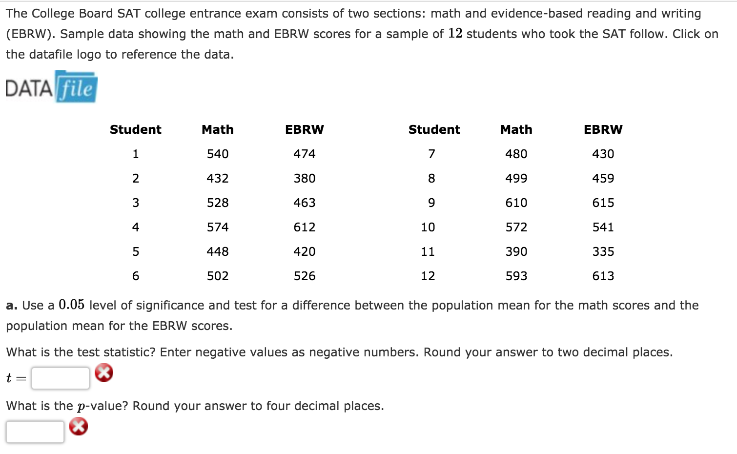 Solved The College Board SAT College Entrance Exam Consists Chegg