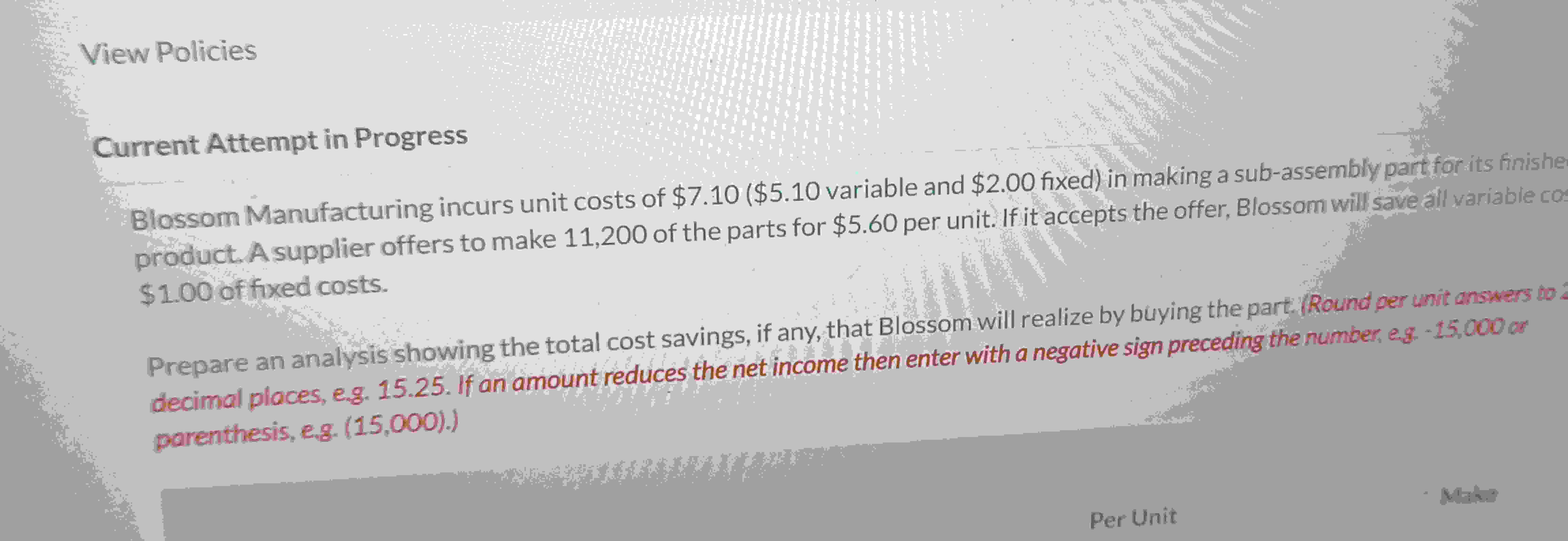Solved View PoliciesCurrent Attempt in ProgressBlossom | Chegg.com