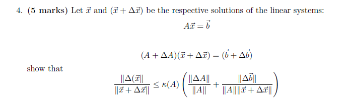 Solved 4. (5 marks) Let 7 and (7 + A7) be the respective | Chegg.com