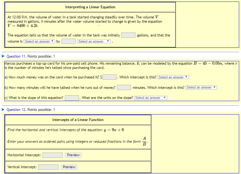 Solved Interpreting a Linear Equation At 12:00 P.M. the | Chegg.com