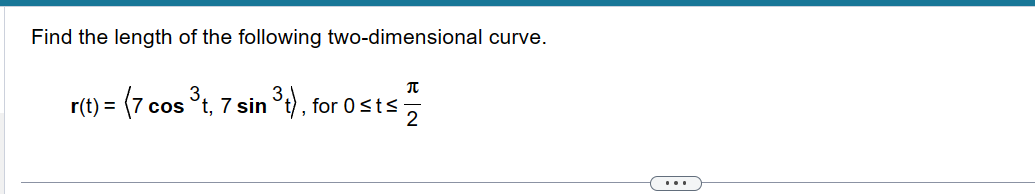 Solved Find the length of the following two-dimensional | Chegg.com
