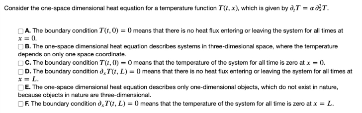 Solved Consider the one-space dimensional heat equation for | Chegg.com