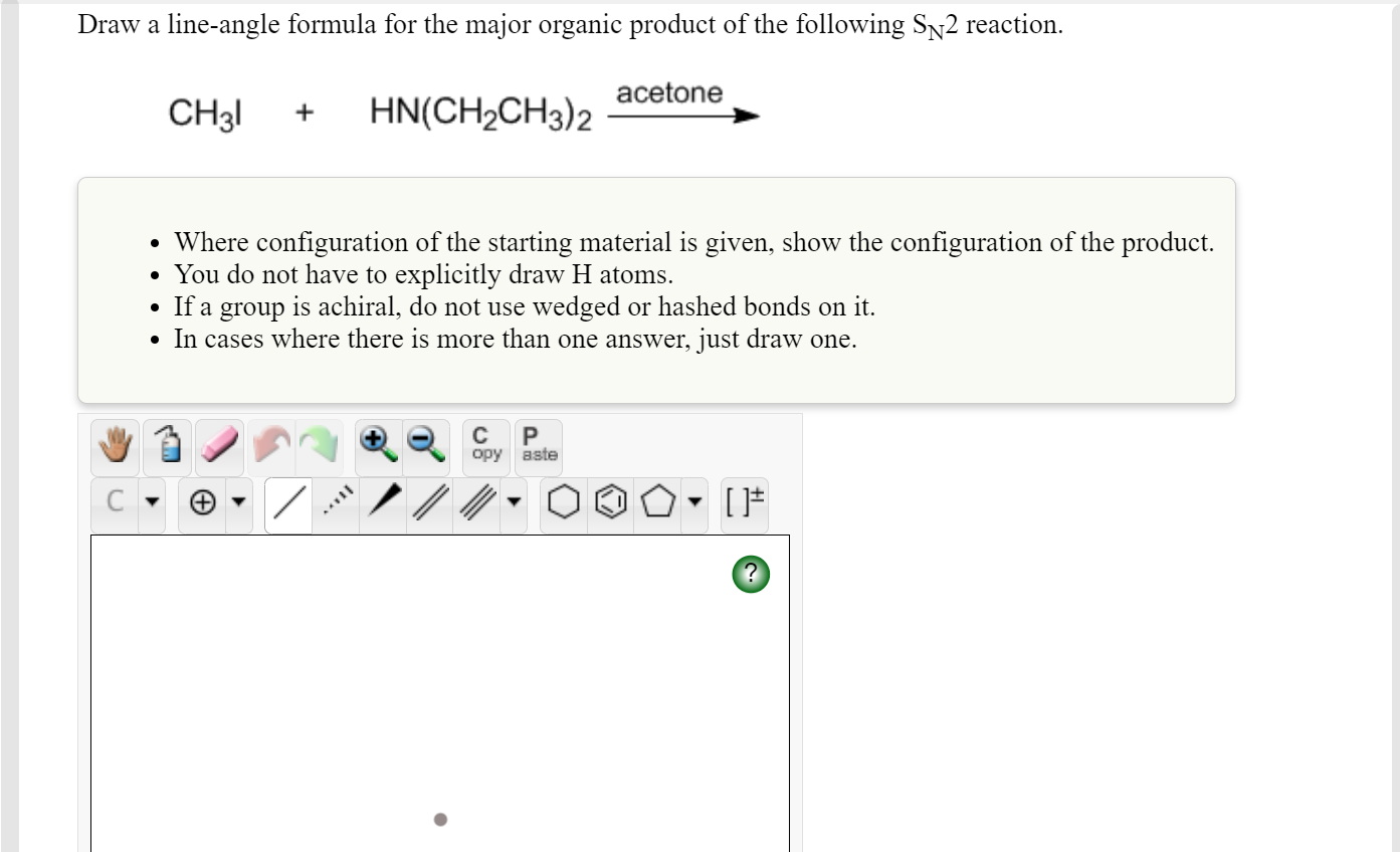 Solved Draw a line-angle formula for the major organic | Chegg.com