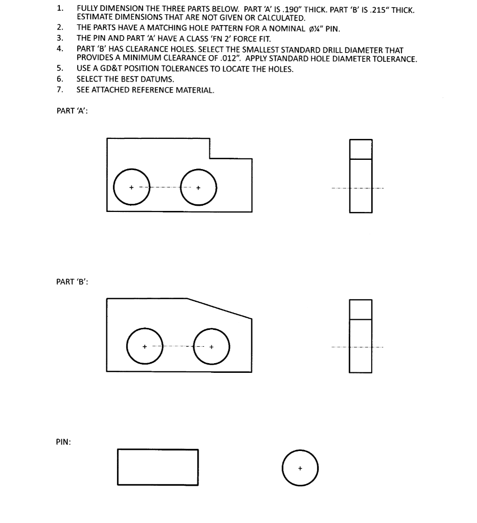 364 In Class Work #9 Name: GD&T: Application and | Chegg.com