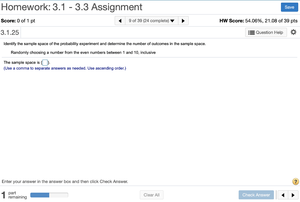 Solved Homework: 3.1 -3.3 Assignment Save Score: 0 of 1 pt 9 | Chegg.com
