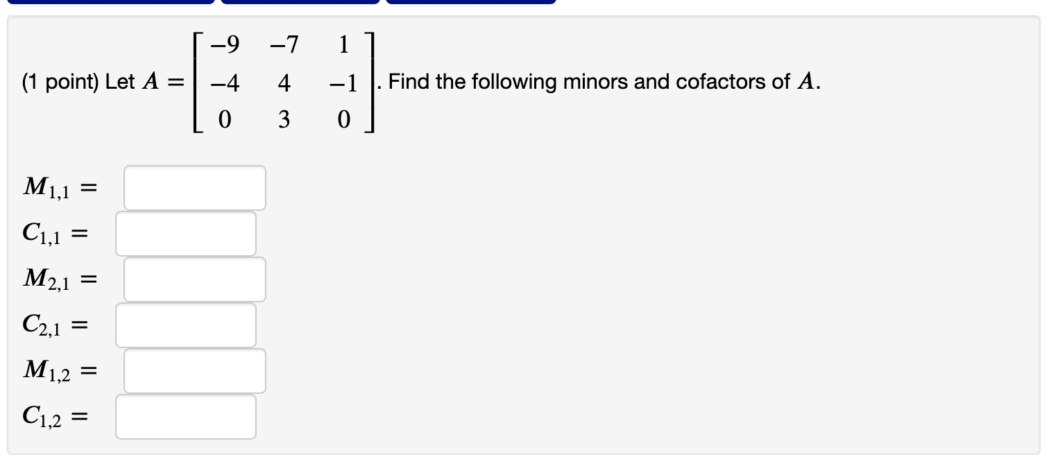 Solved 2.3. Inverses of Matrices: Problem 2 Previous Problem | Chegg.com