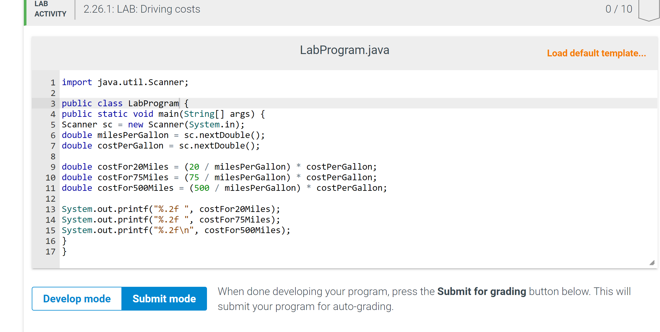 Solved ##Still getting an error## Driving is expensive. | Chegg.com