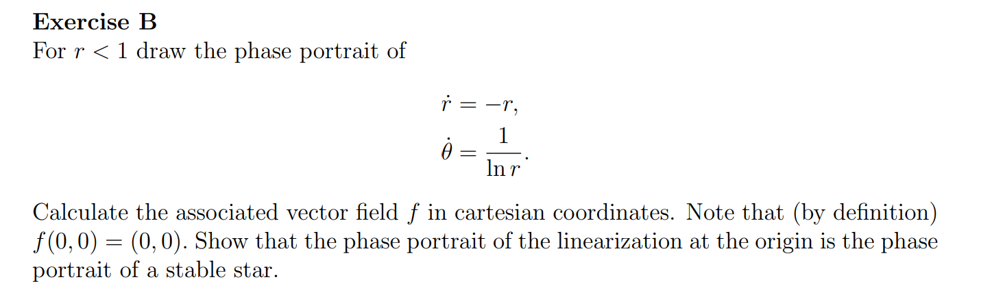 Solved Exercise B For r