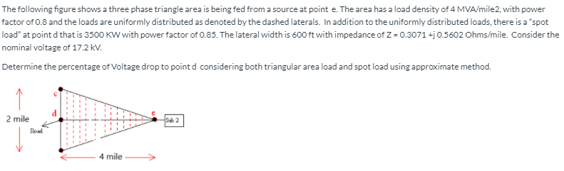 Solved The following figure shows a three phase triangle | Chegg.com
