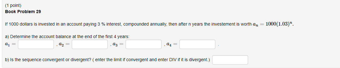 Solved (1 point) Book Problem 27 Determine whether the | Chegg.com