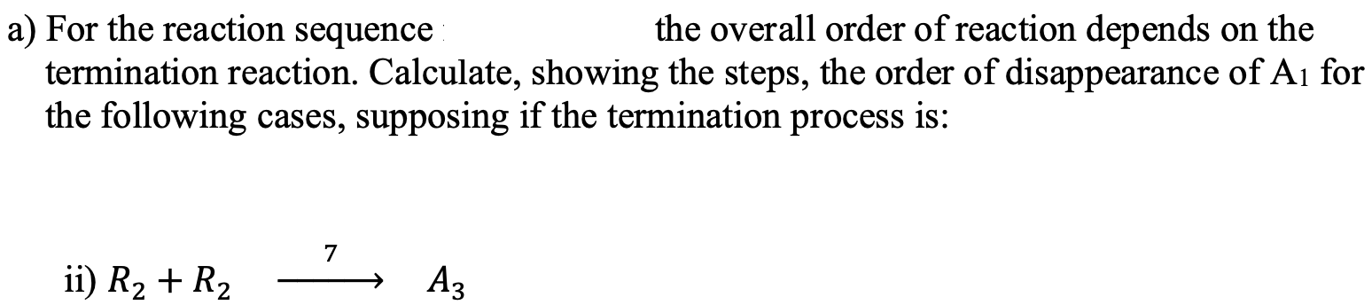 Consider the following simplified sequence for the | Chegg.com