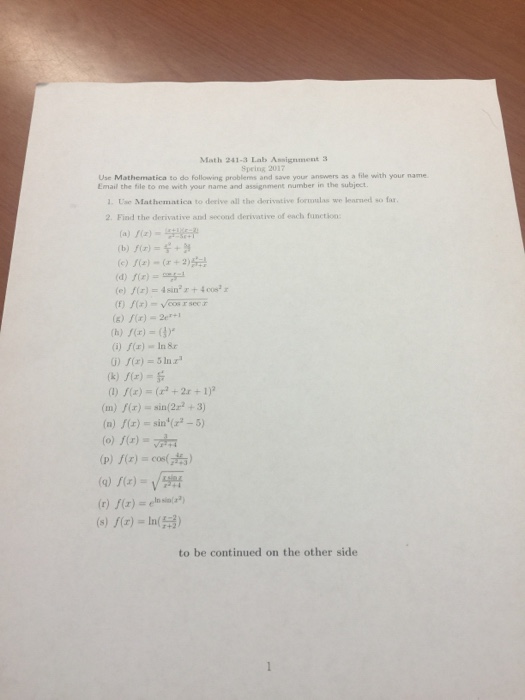 Use Mathematica to do following problems and save | Chegg.com