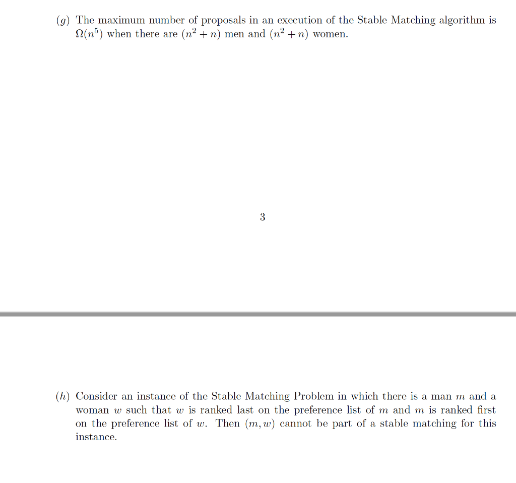 (g) The maximum number of proposals in an execution | Chegg.com