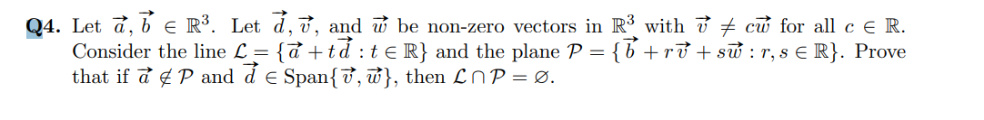 Solved Q4. ﻿Let vec(a),vec(b)inR3. ﻿Let vec(d),vec(v), ﻿and | Chegg.com
