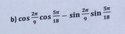 Solved cos92πcos185π−sin92πsin185π | Chegg.com