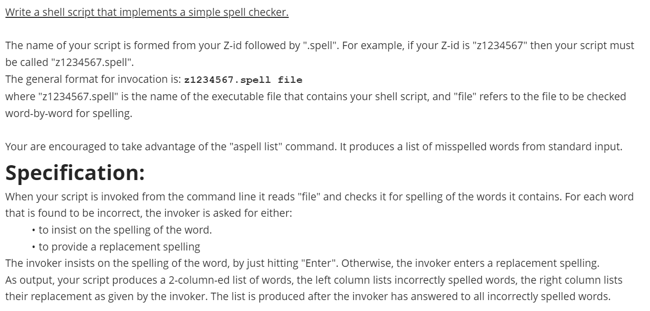 Solved We are supposed to use Linux terminal to write this. | Chegg.com