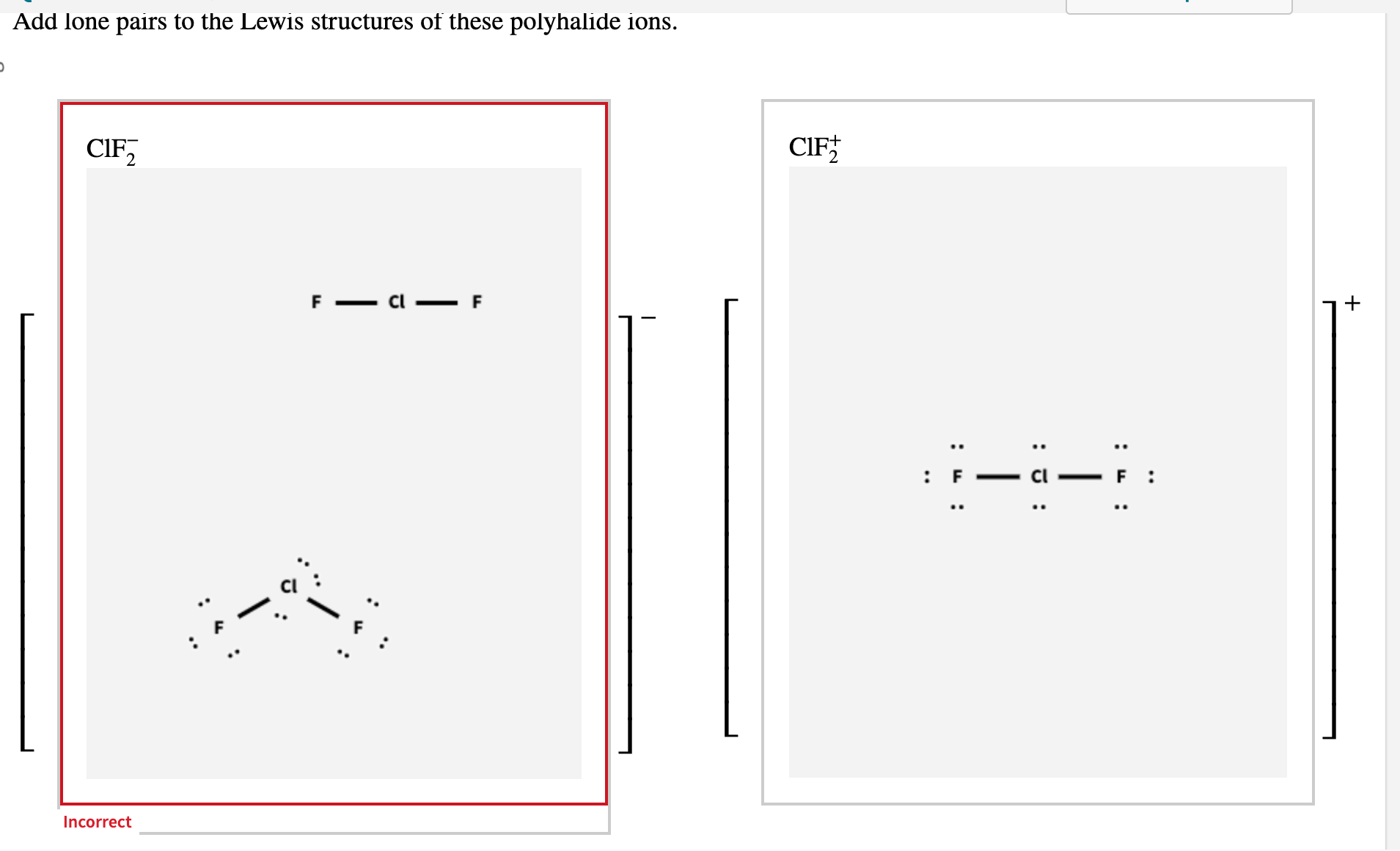 Solved Add lone pairs to the Lewis structures of these | Chegg.com