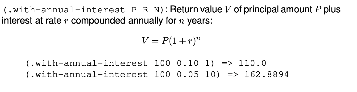 Solved (.with-annual-interest PRN ) : Return value V of | Chegg.com