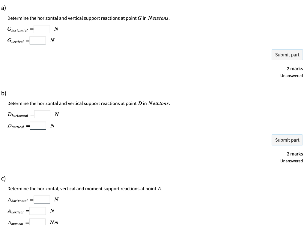Solved The compund beam is fixed at point A, supported by | Chegg.com