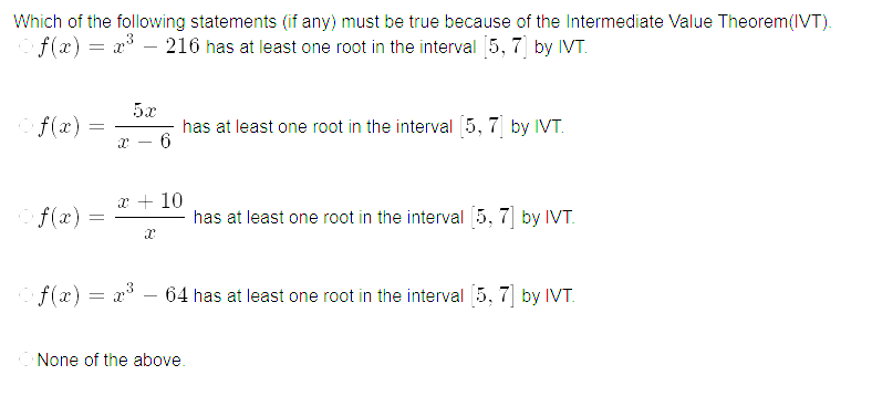 Solved Which of the following statements (if any) must be | Chegg.com