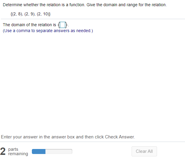 Solved Determine whether the relation is a function. Give | Chegg.com