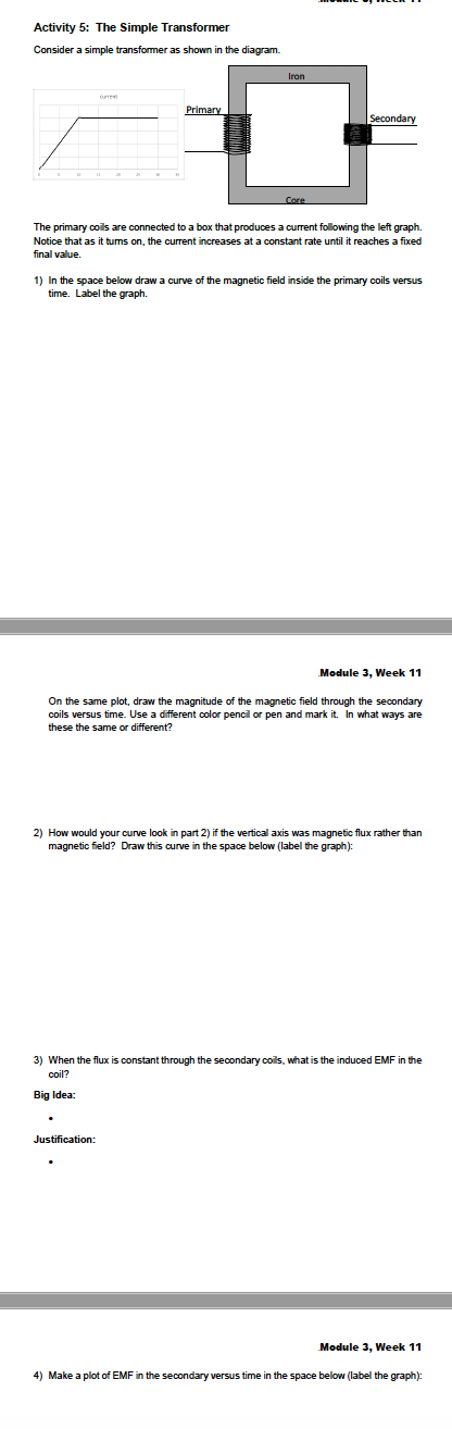Activity 5: The Simple Transformer Consider a simple | Chegg.com