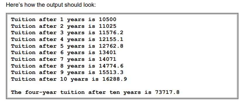 Solved Suppose the tuition for a university is $10,000 this | Chegg.com