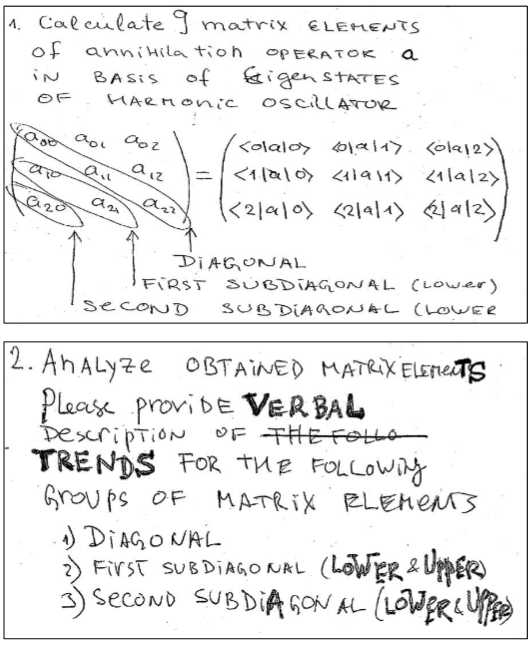 Solved by an EXPERT 1. ﻿Calculate 9 ﻿matrix elements of annihilation | Chegg.com
