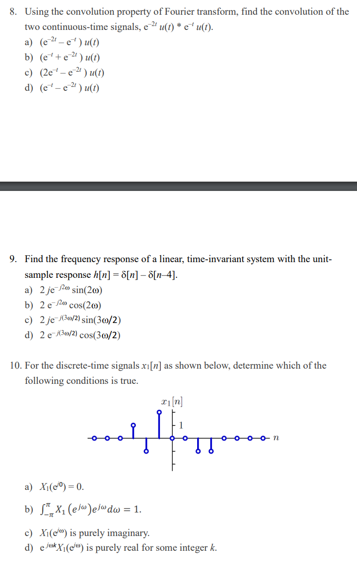 Solved 6 Find The Fourier Series Coefficients Ak Of The