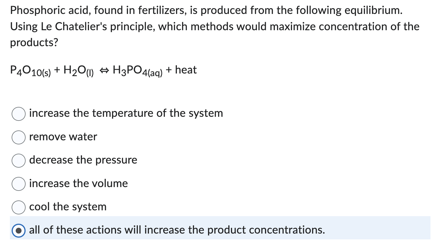 Solved Phosphoric acid, found in fertilizers, is produced | Chegg.com