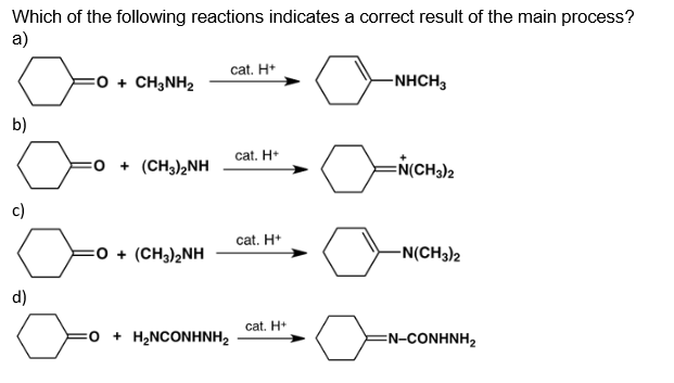 Solved Which of the following reactions indicates a correct | Chegg.com