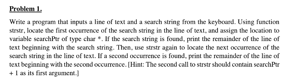 Solved Problem 1 Write A Program That Inputs A Line Of Text 1211