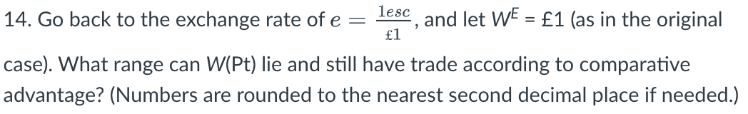 Consider the following 'monetized' Ricardian model of | Chegg.com