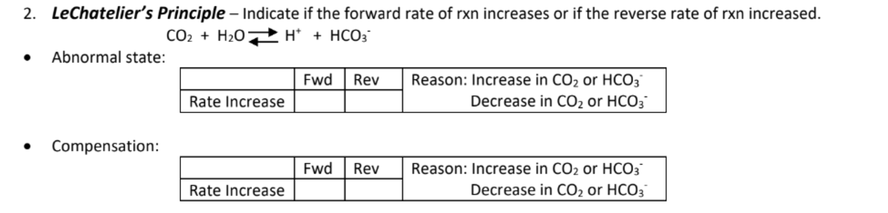 Solved metabolic alkalosis LeChatelier's Principle | Chegg.com