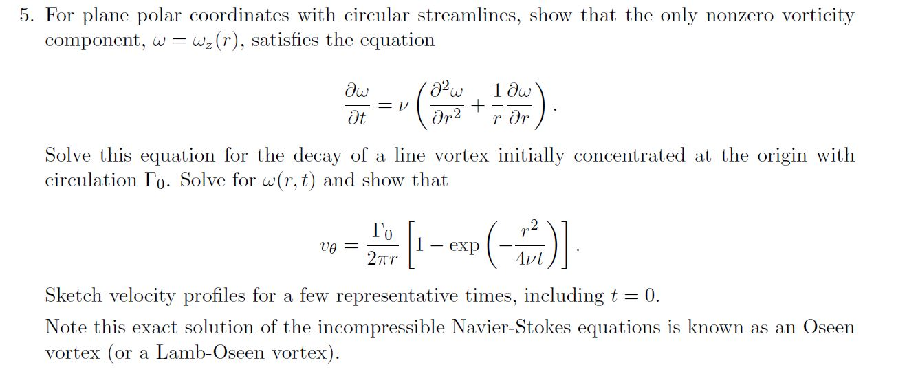 Solved 5 For Plane Polar Coordinates With Circular Chegg